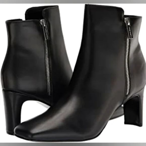 Calvin Klein | Shoes | Calvin Klein Coli Zipper Dress Booties Black ...